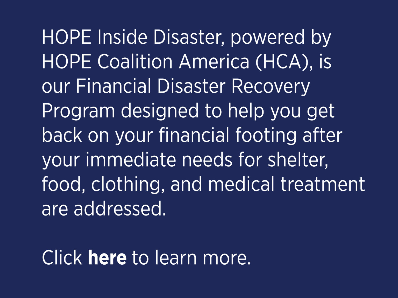 HOPE Inside Puerto Rico - Operation HOPE