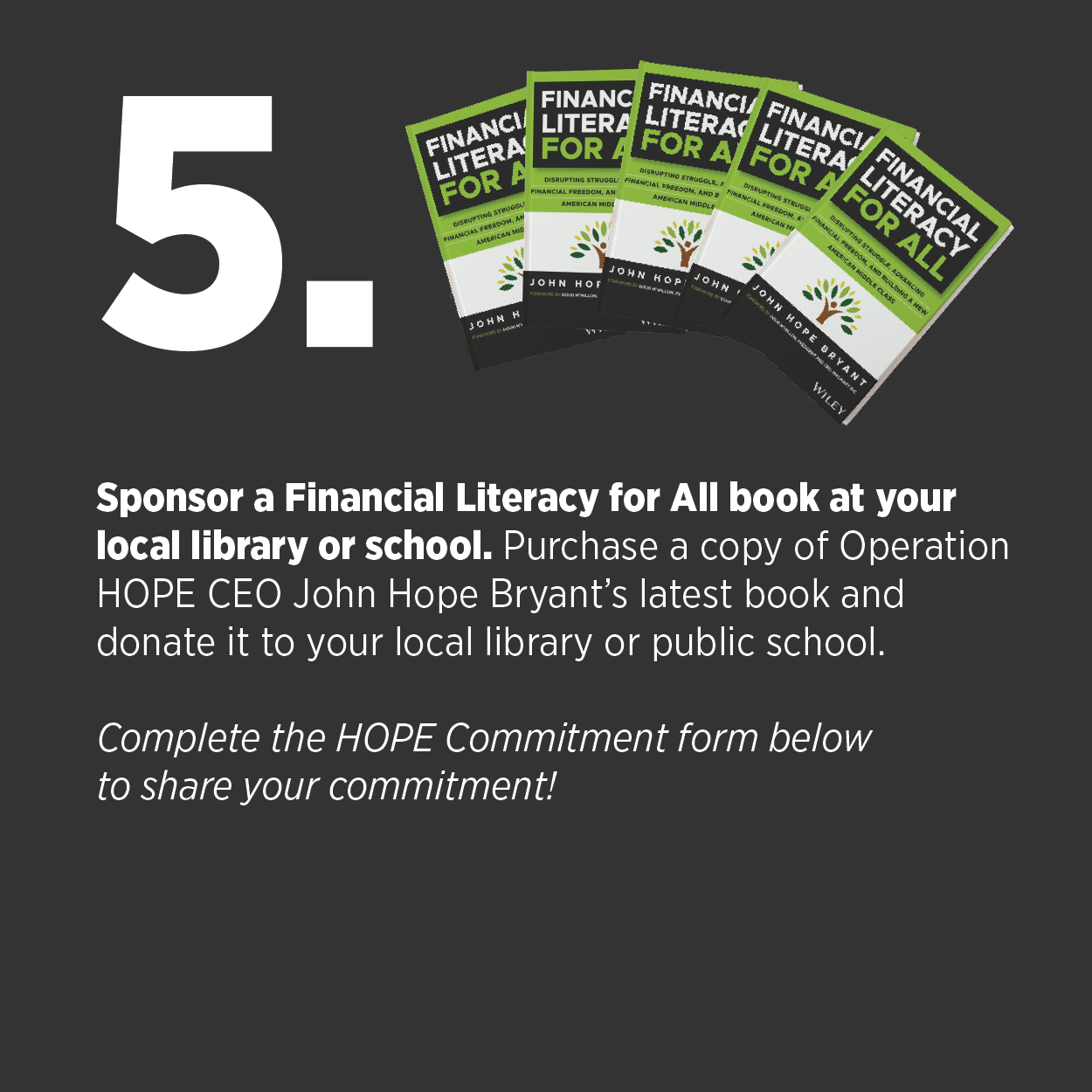 Commitments - Operation HOPE